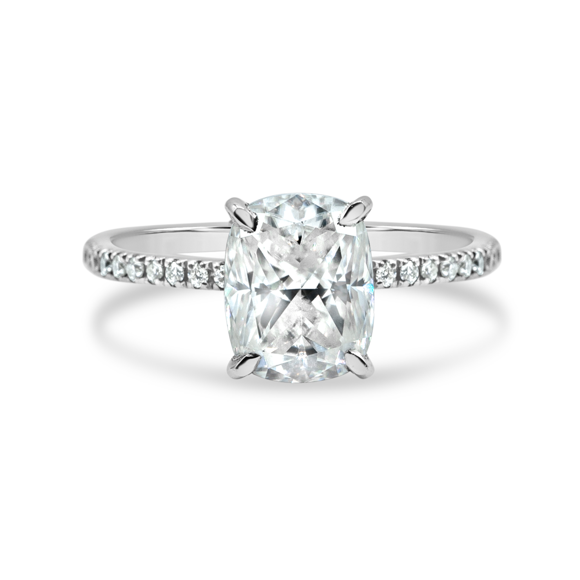The Aria Ring - 2ct Moissanite – Eleven Fine Jewelry
