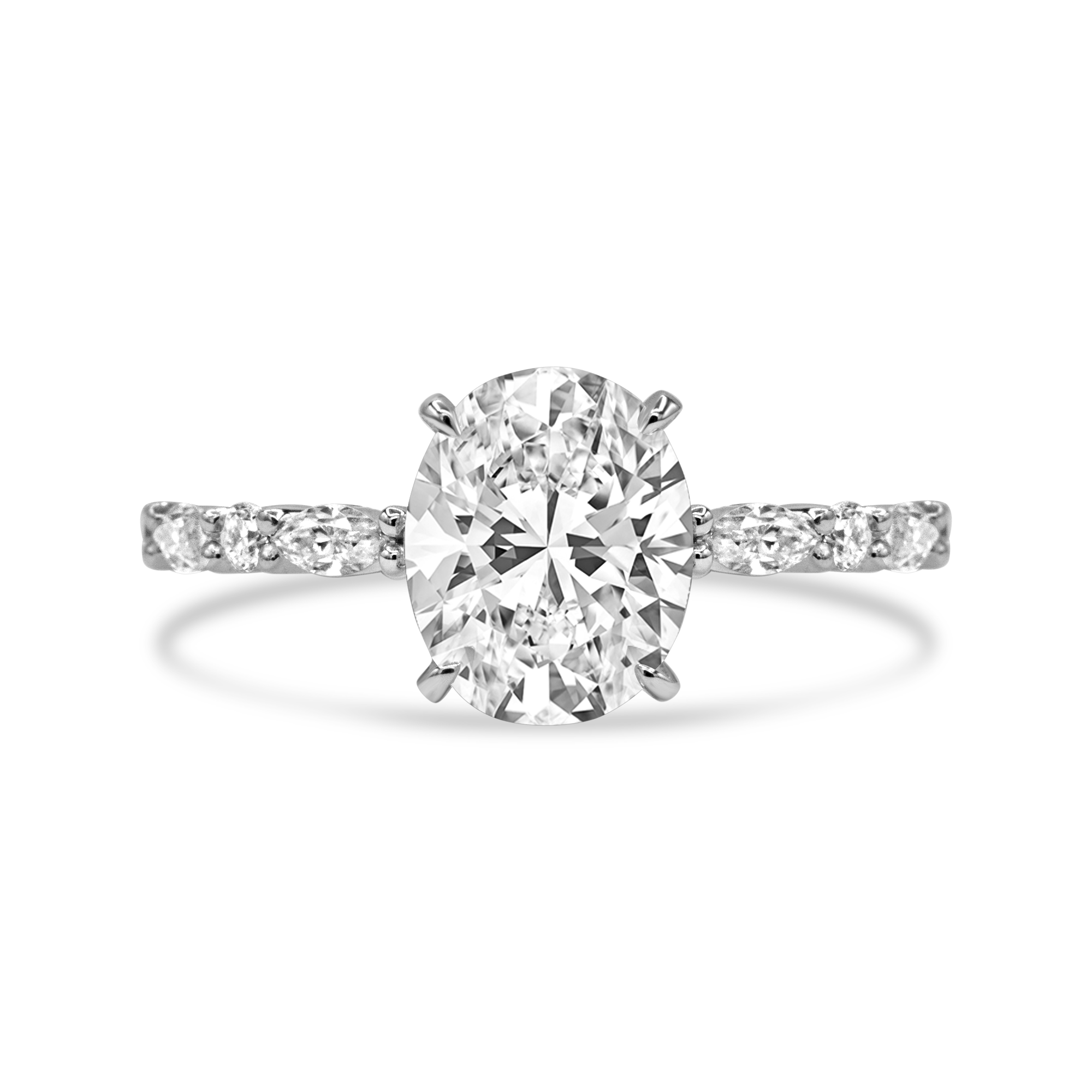 The Addison Ring - 3ct Moissanite – Elevated Eleven Studios